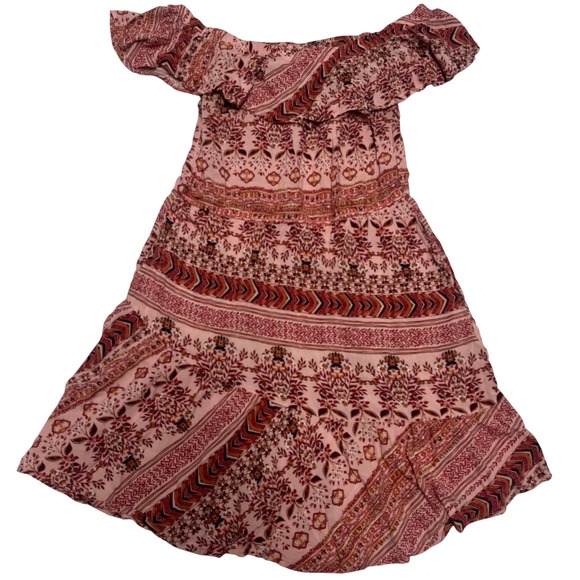 Idyllwind | Dresses | Idyllwind Miranda Lambert Pink Floral Boho Off ...